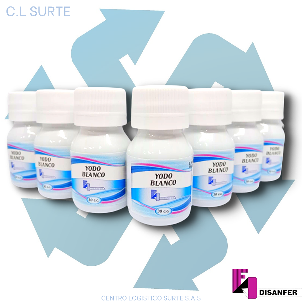 YODO BLANCO X 12 UNDS X 30 CC DISANFER | CLSURTE