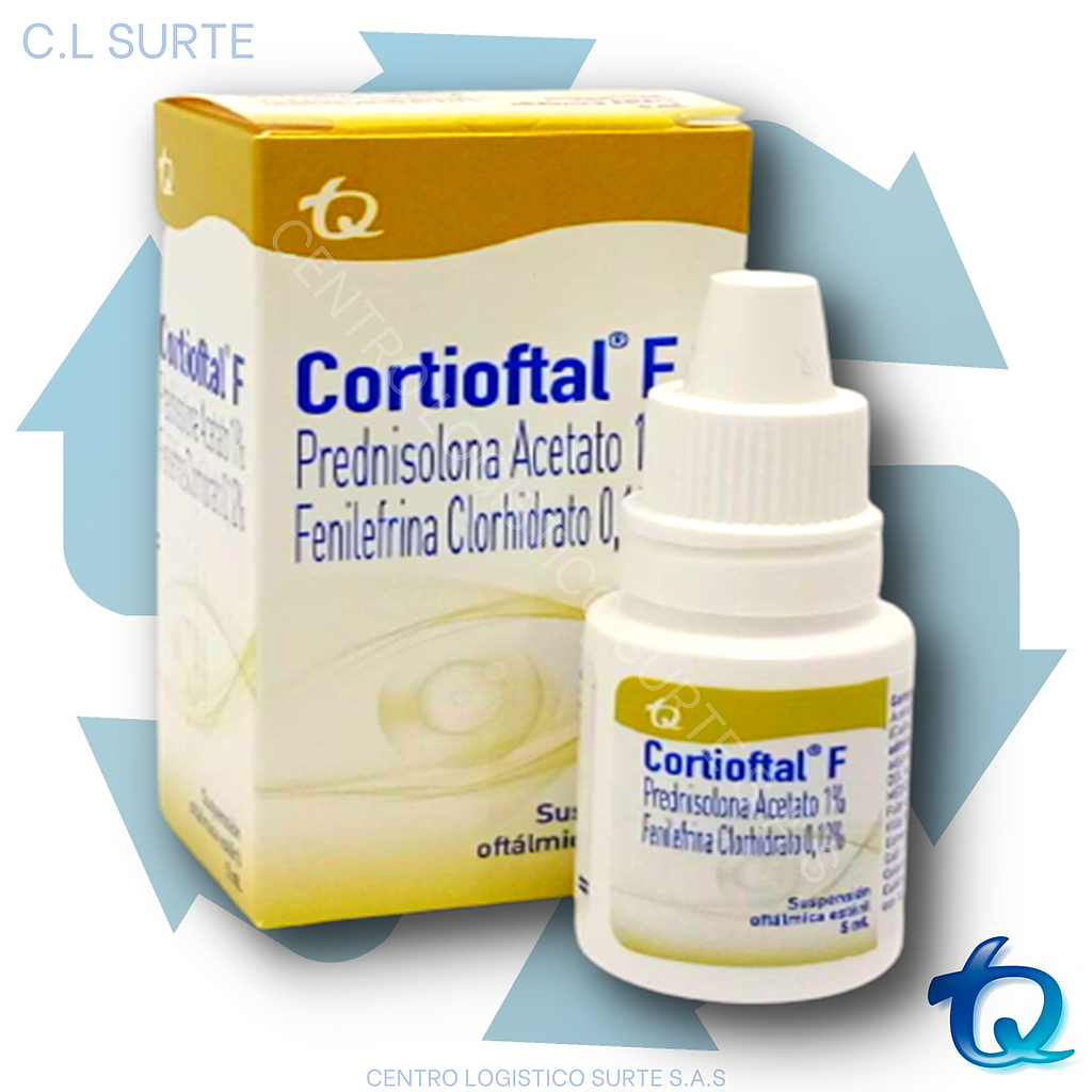 CORTIOFTAL F GOTAS X 5 ML PREDNI+FENILE TQ OFTAL | CLSURTE